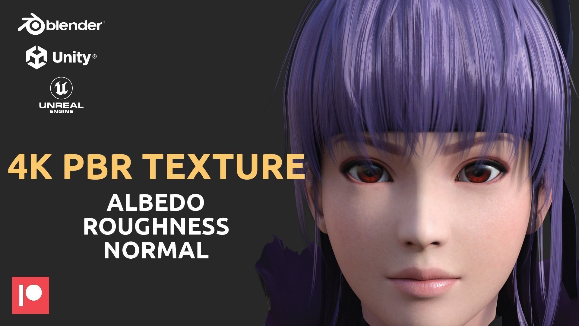 3D model Ayane - Game Ready VR / AR / low-poly | CGTrader