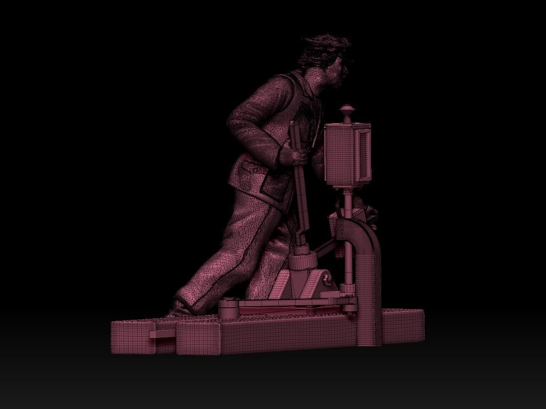 staff railway 3D model 3D printable | CGTrader