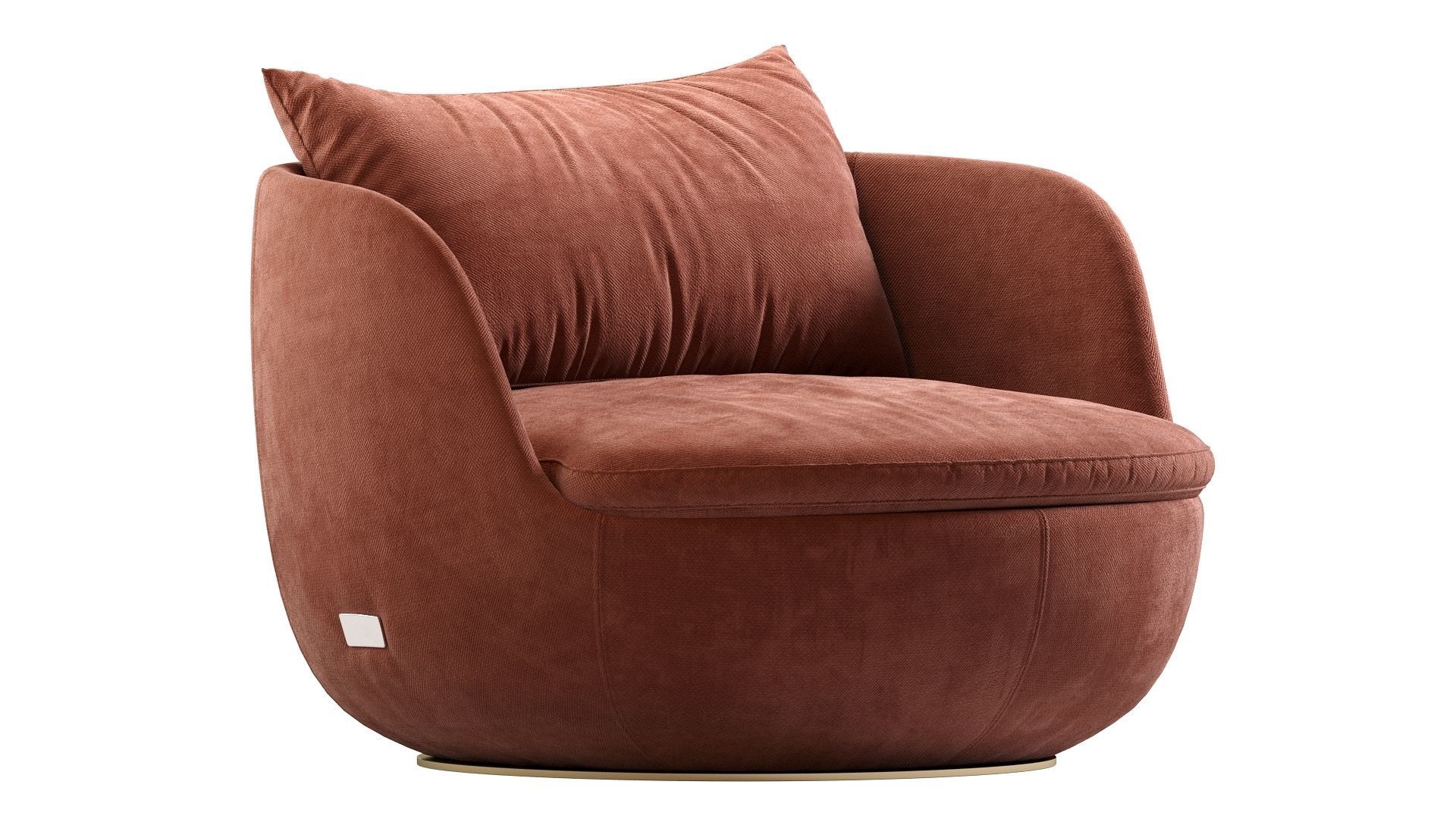 Bart Swivel Lounge Chair 3D model | CGTrader