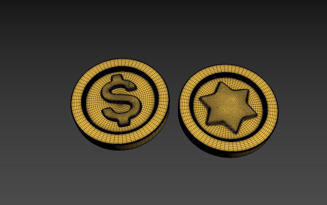 Currencies Gold coins 3D model | CGTrader