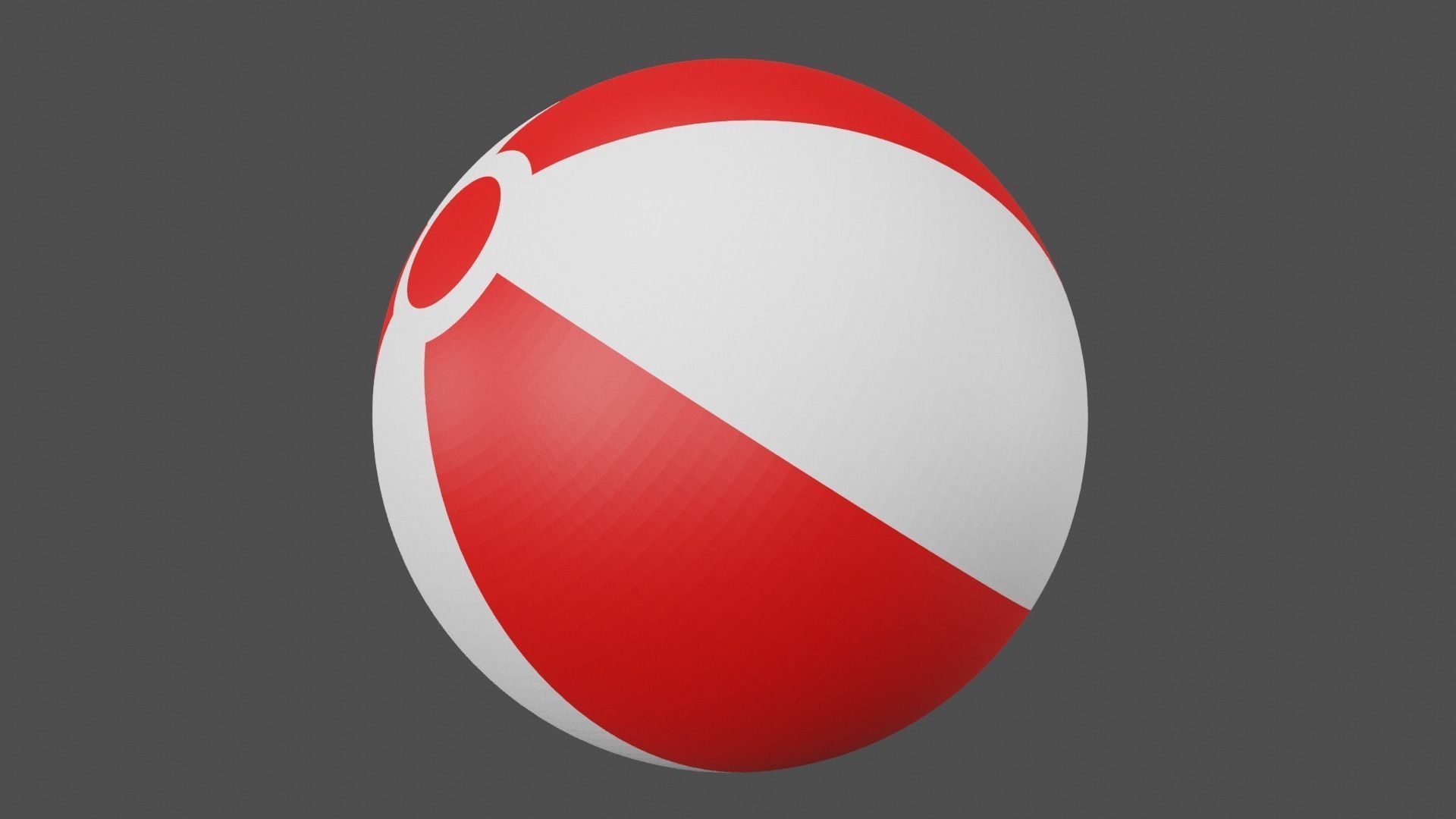3D model Red Beach Ball VR / AR / low-poly | CGTrader