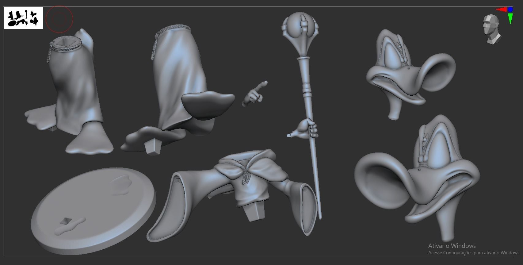 Daffy Duck The Great Wizard 3d Model 3d Printable Cgtrader
