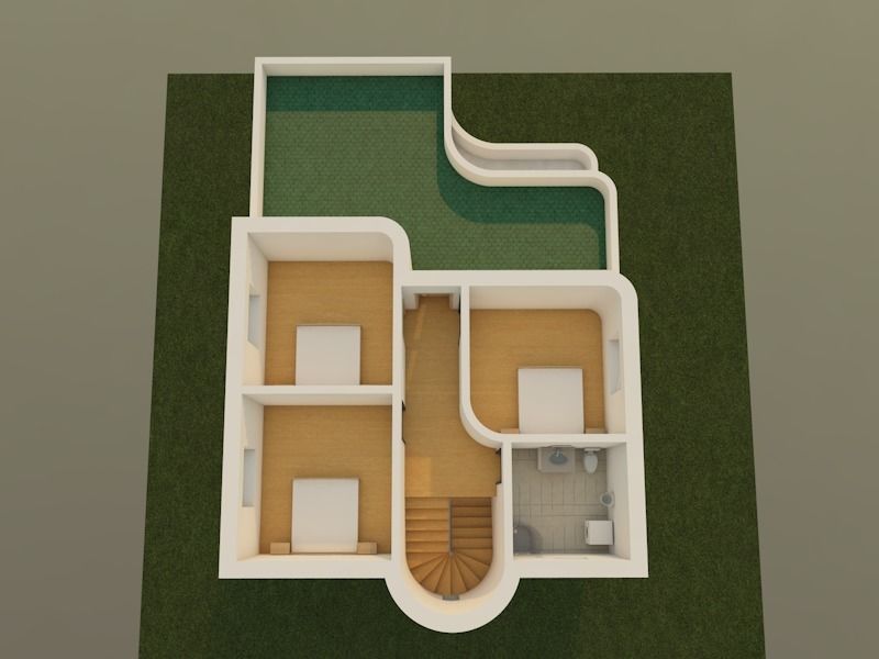 modern residential house 3D model | CGTrader