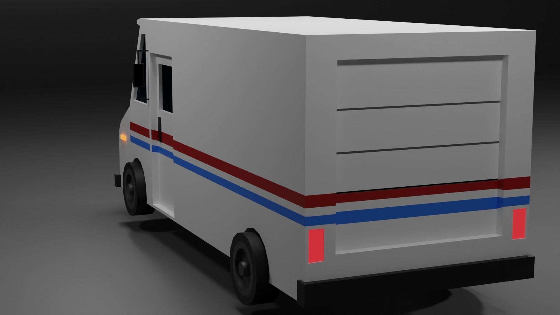 3D model mail truck VR / AR / low-poly | CGTrader