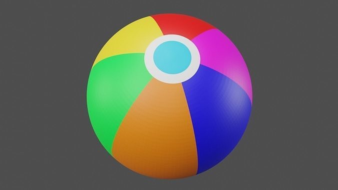3D model Beach Ball VR / AR / low-poly | CGTrader