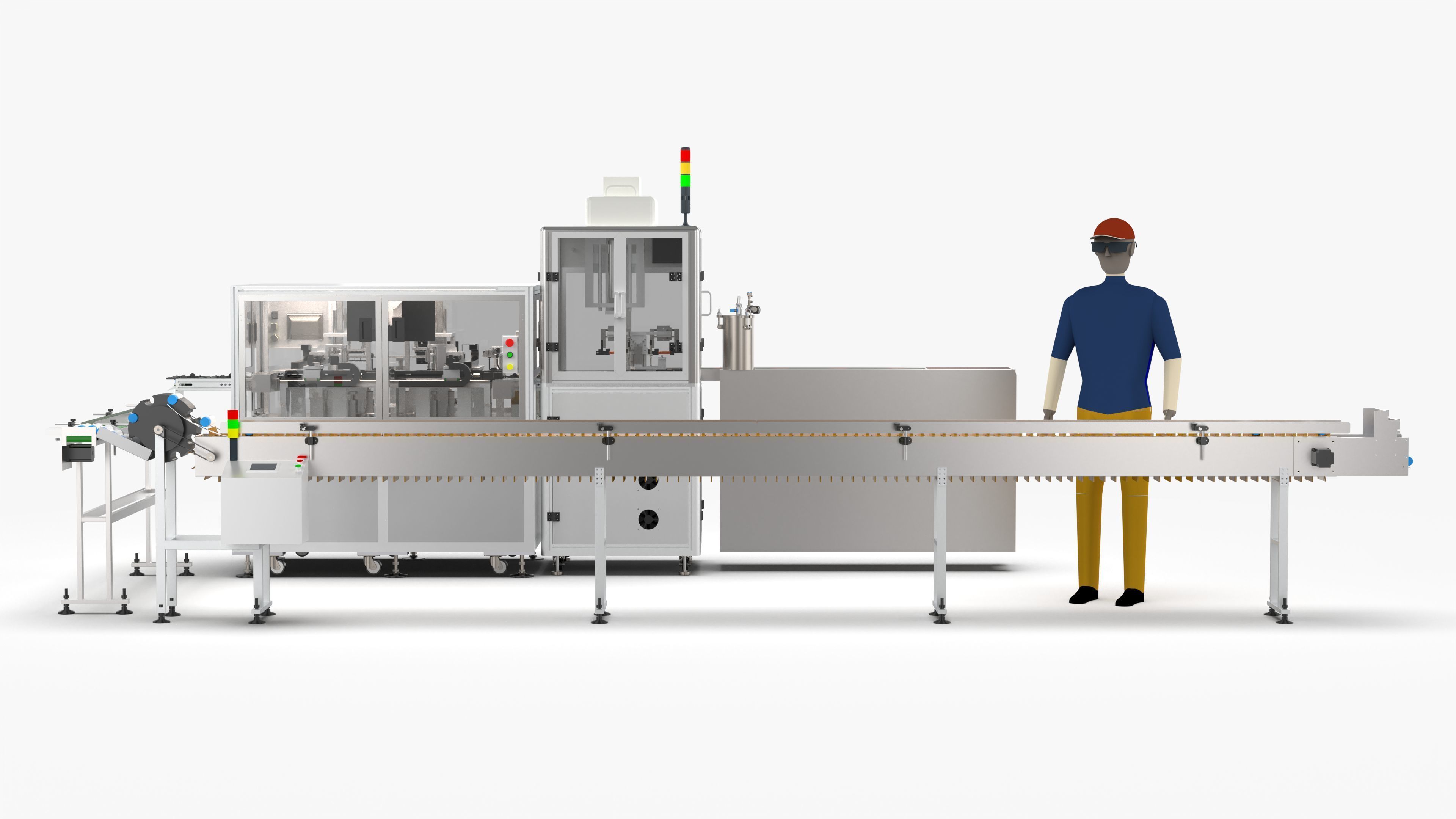Automatic Candy Processing and Packaging Line 3D model | CGTrader