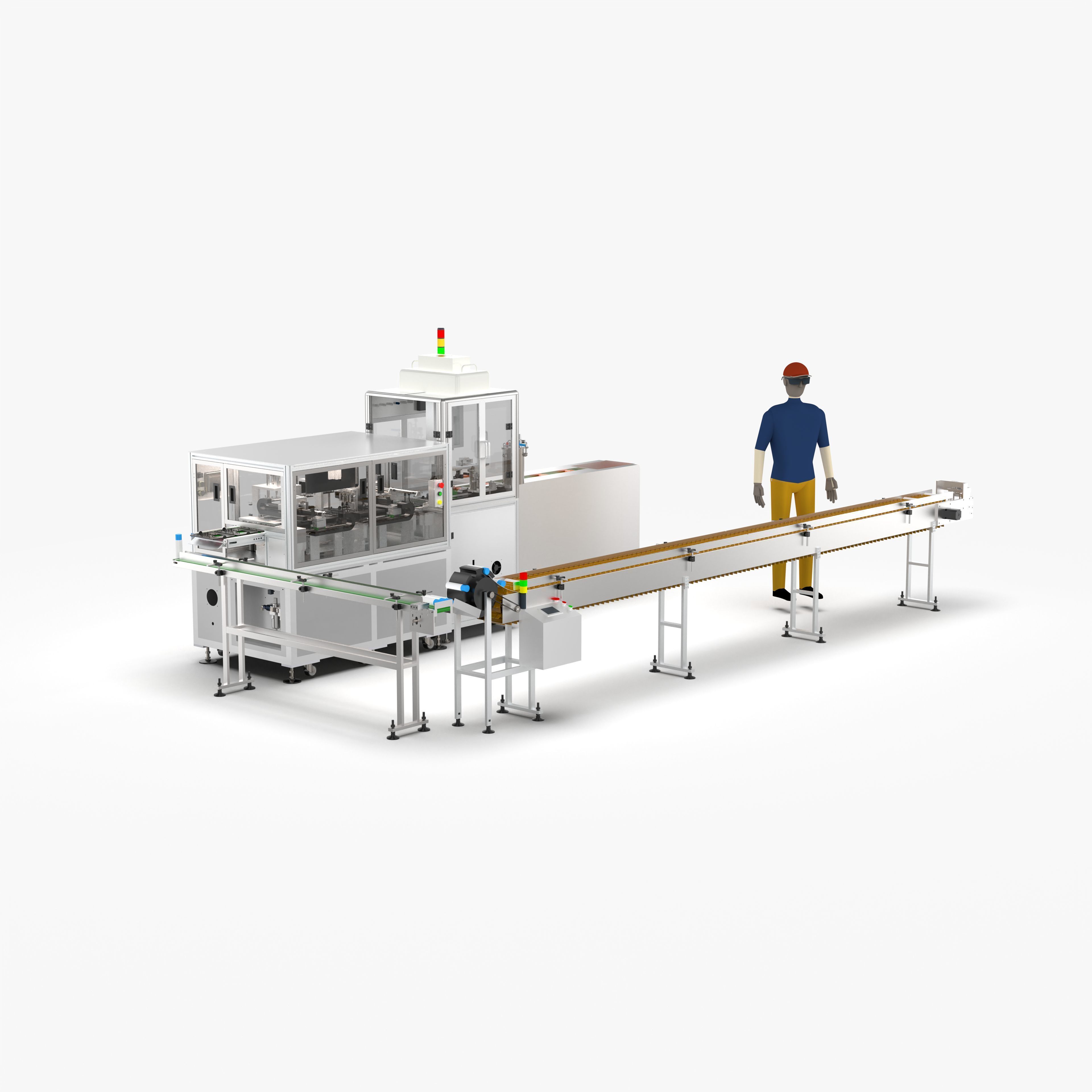 Automatic Candy Processing and Packaging Line 3D model | CGTrader