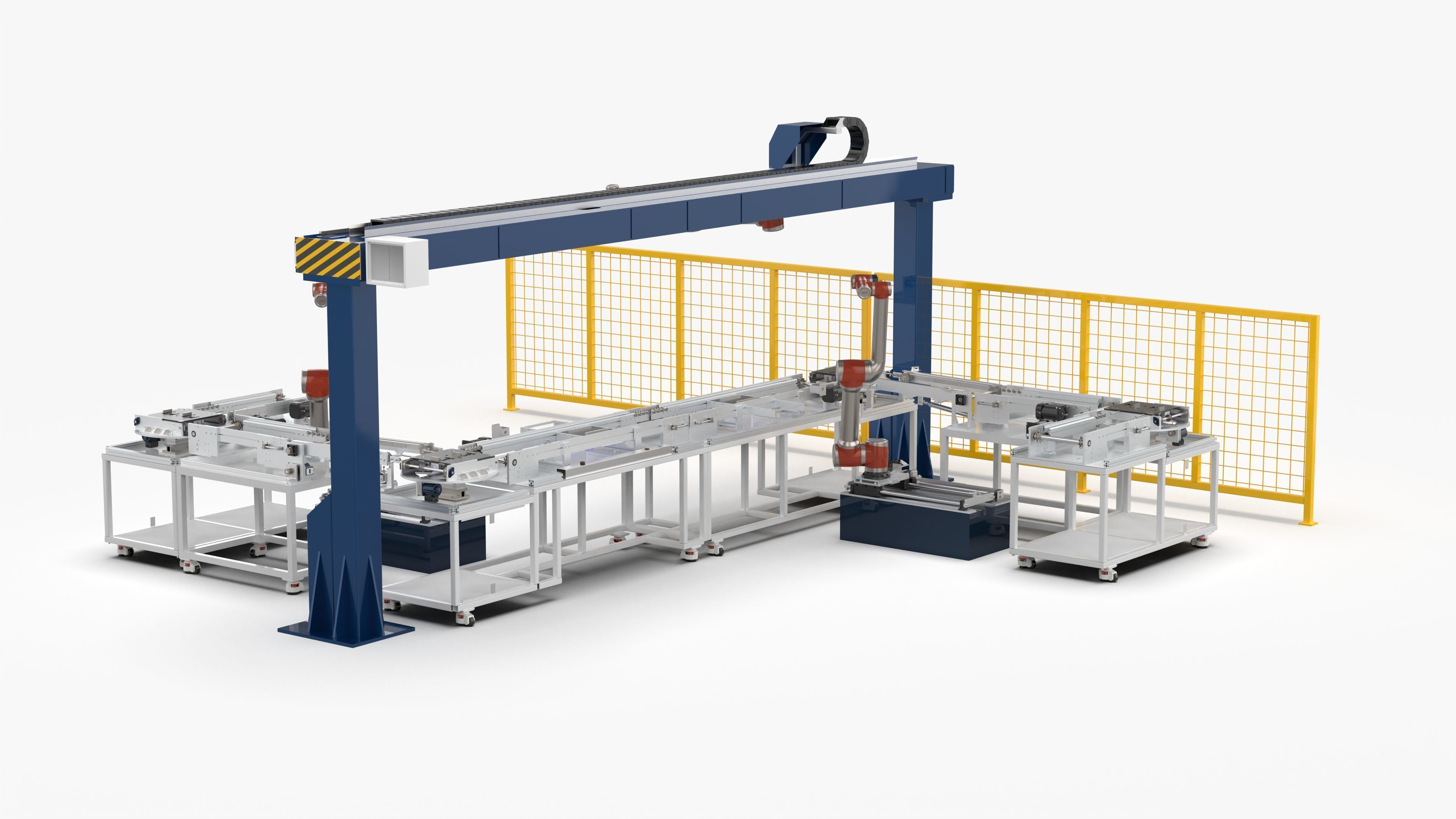 Automatic Conveyor Assembly Line 3D model | CGTrader