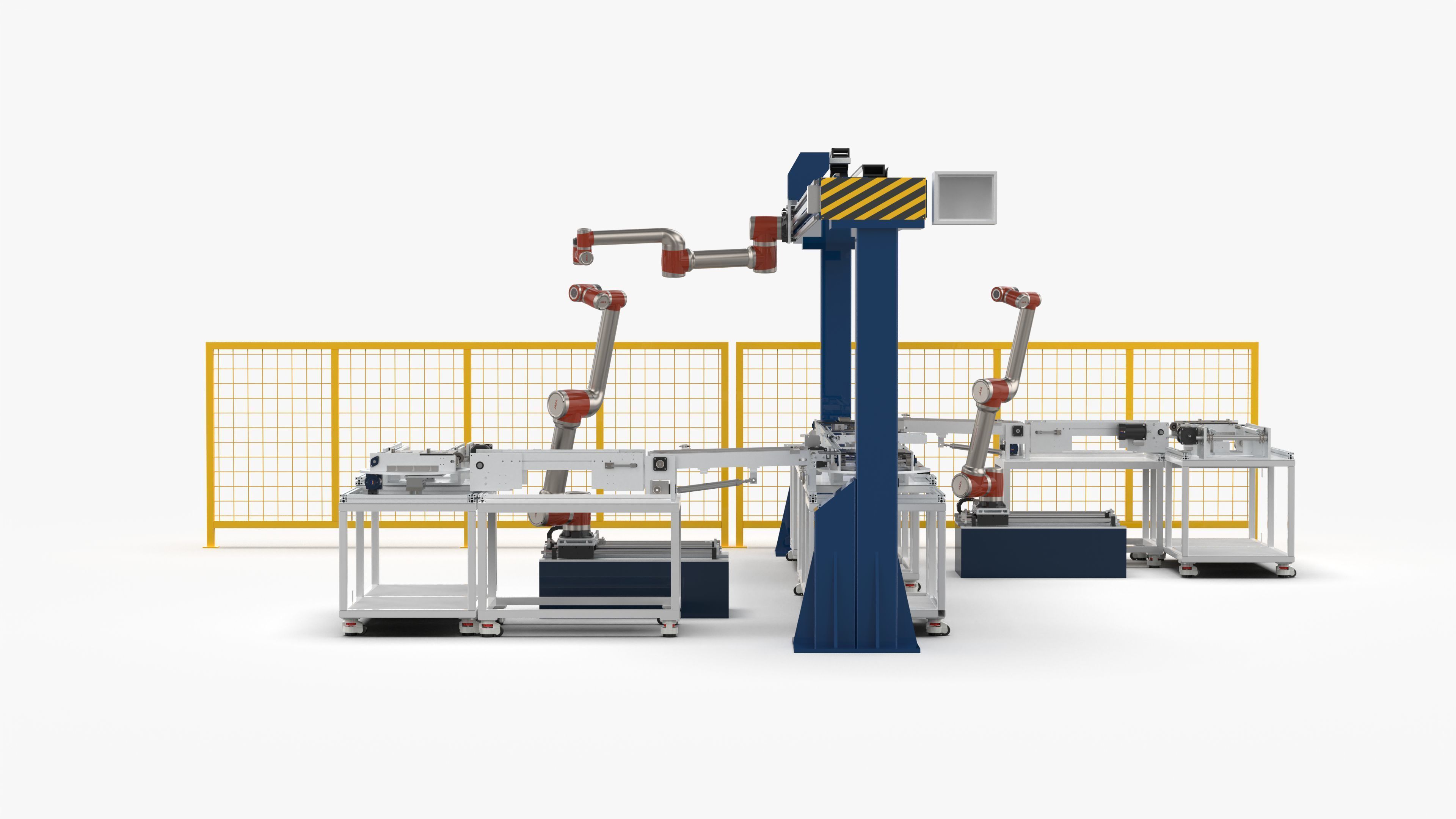 Automatic Conveyor Assembly Line 3D model | CGTrader