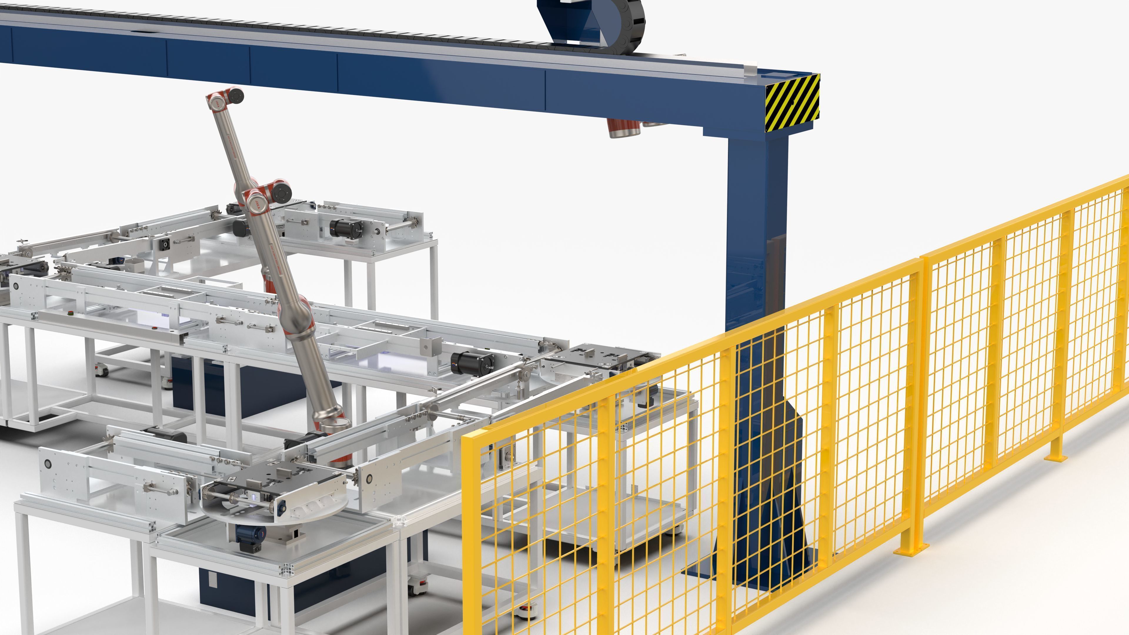 Automatic Conveyor Assembly Line 3D model | CGTrader