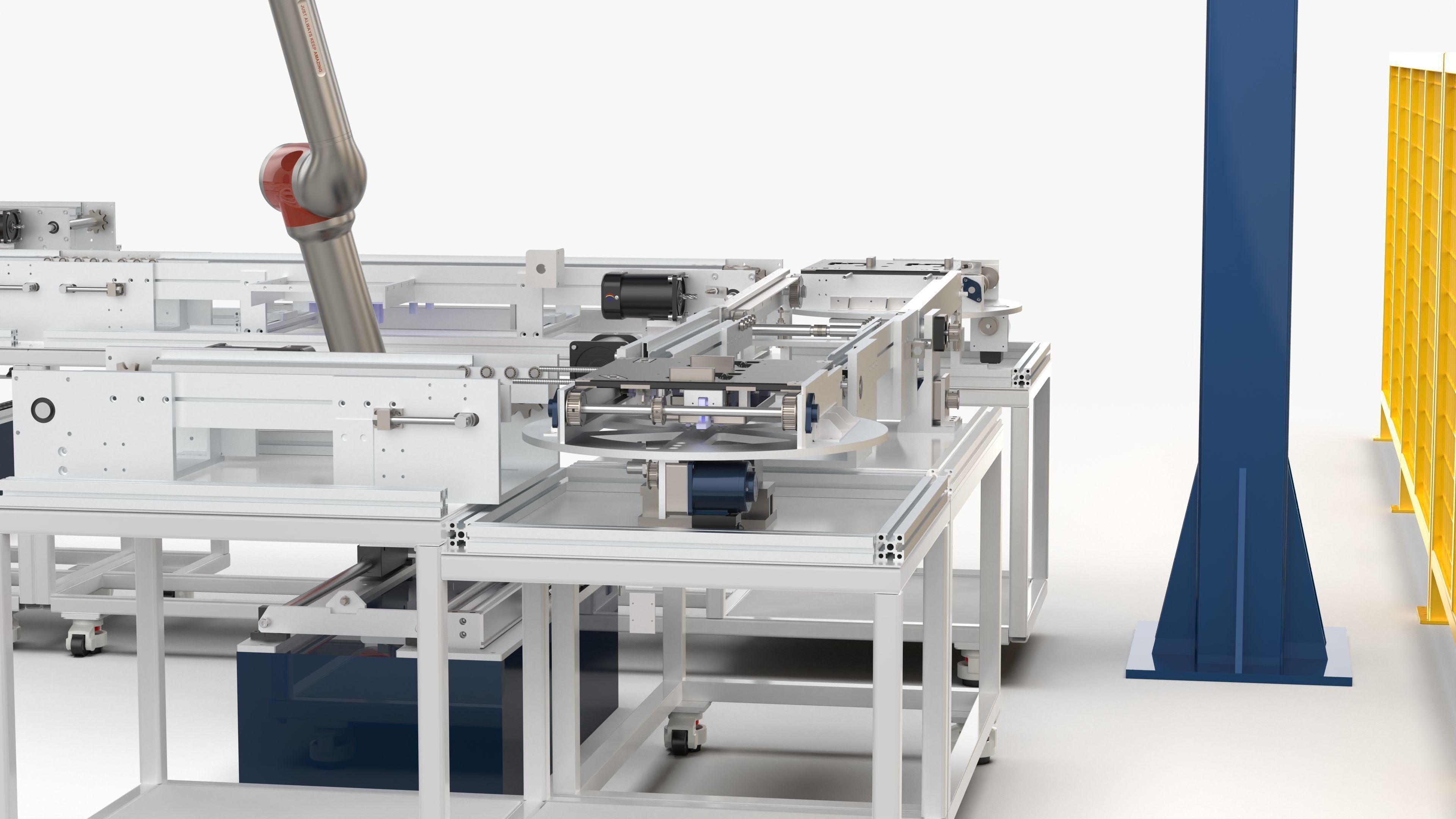 Automatic Conveyor Assembly Line 3D model | CGTrader