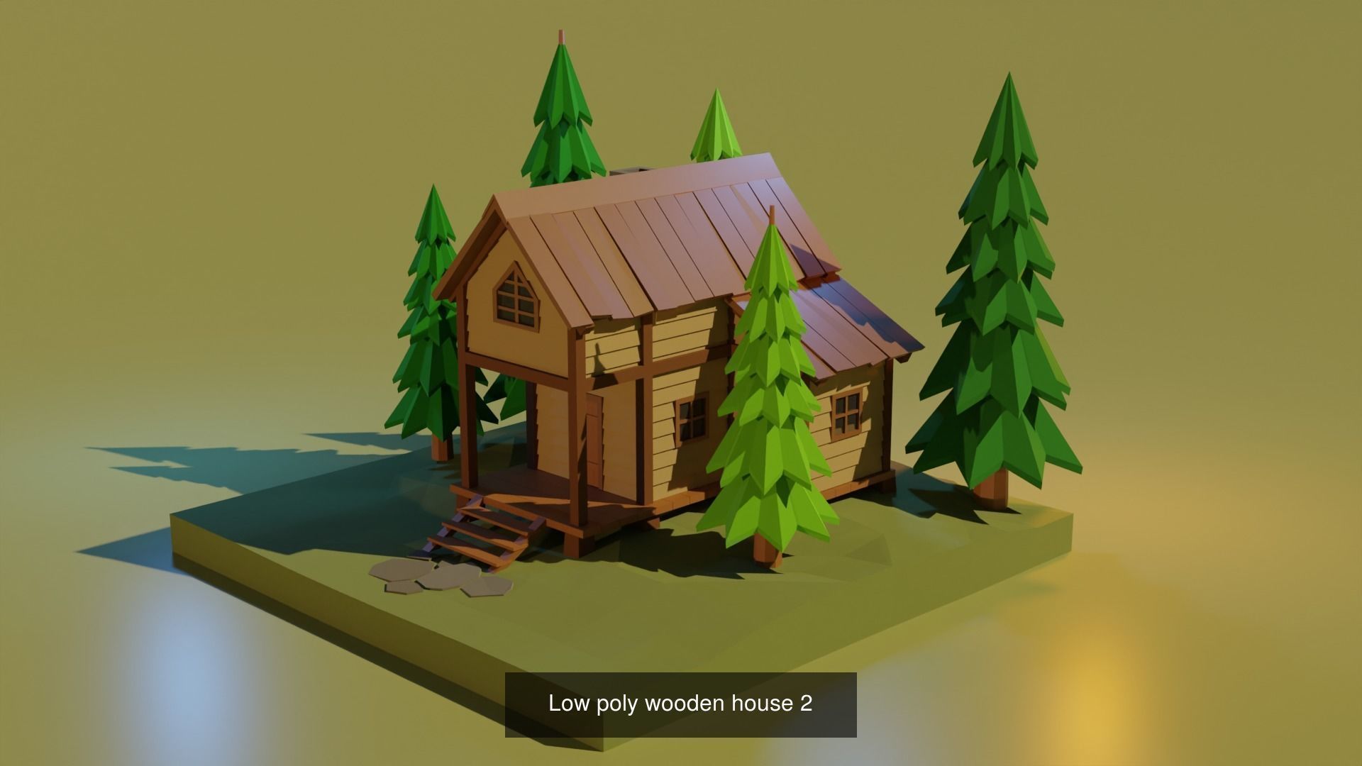 Low Poly Wooden House Pack 3D Model Collection | CGTrader