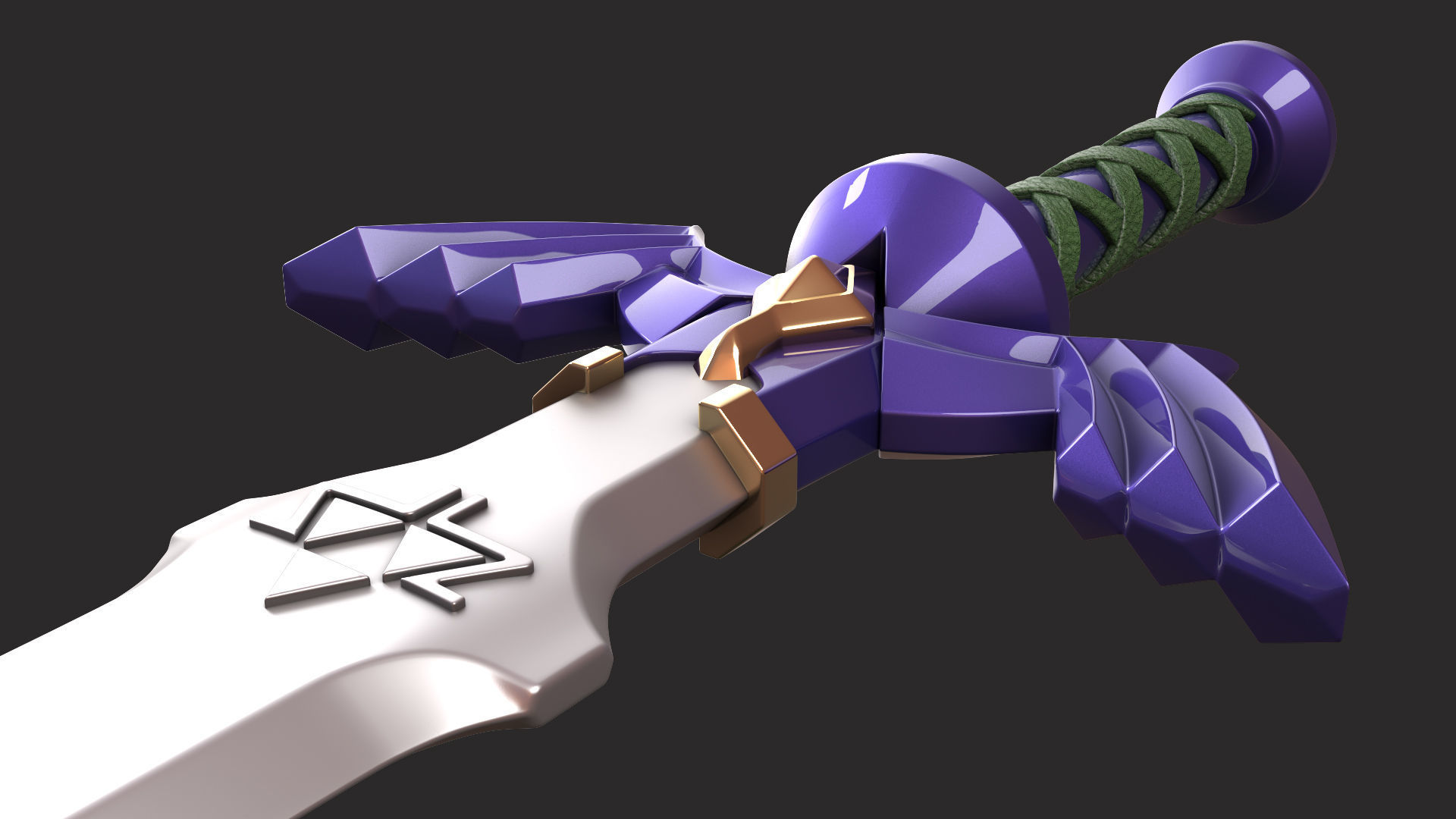 Hd Master Sword - Game Accurate Sword - Legend Of Zelda 3D model 3D ...