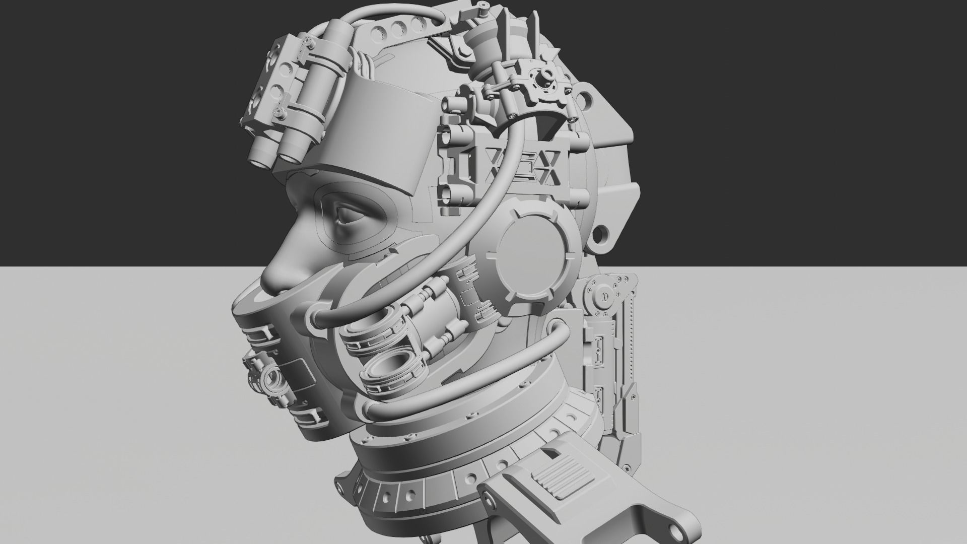 Sci-fi Character Cyborg 008 3D model | CGTrader