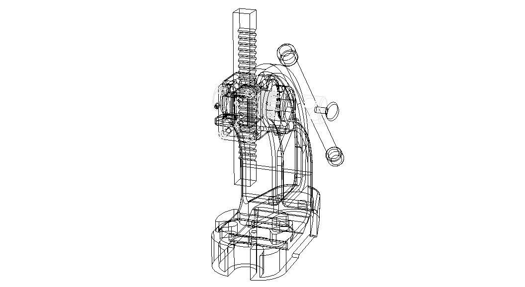 Manual Arbor Press 05 Ton Pressure 3D model rigged | CGTrader