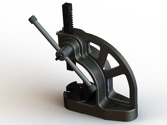 Manual Arbor Press 05 Ton Pressure 3D model rigged | CGTrader