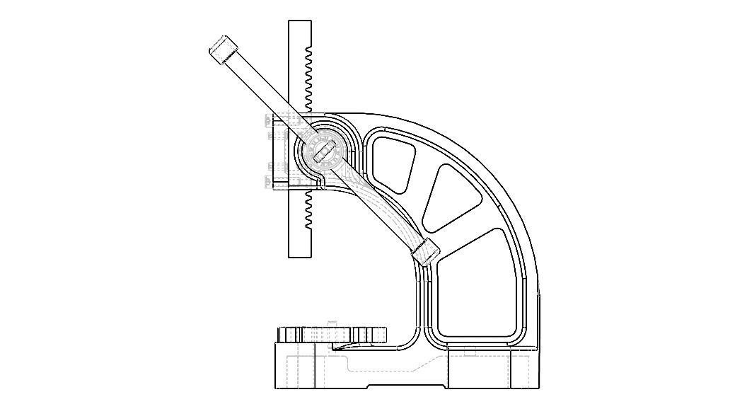Manual Arbor Press 05 Ton Pressure 3D model rigged | CGTrader