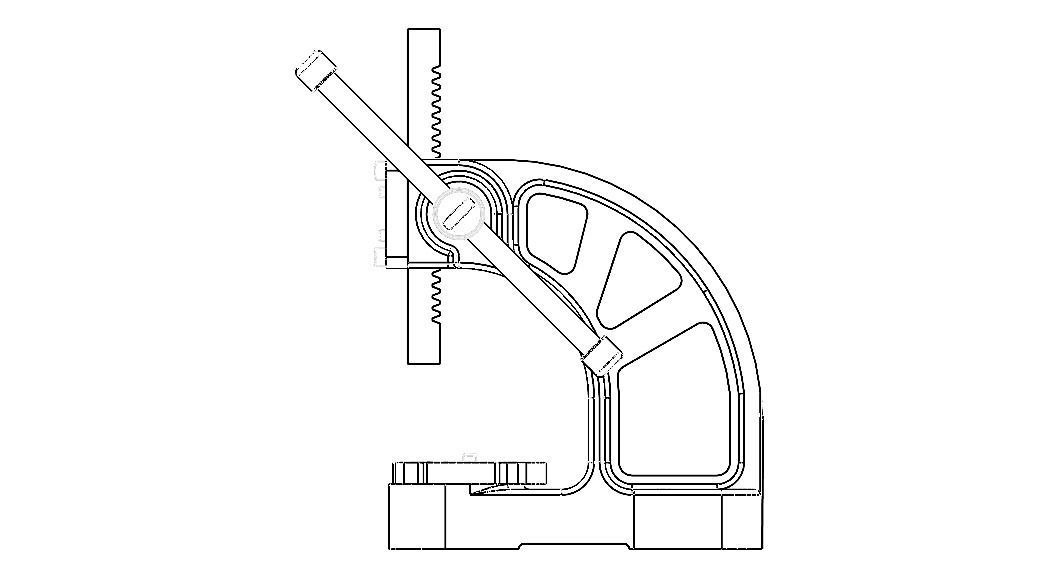 Manual Arbor Press 05 Ton Pressure 3D model rigged | CGTrader
