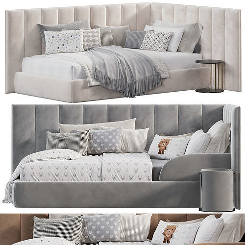 Geometry bed 3D model | CGTrader