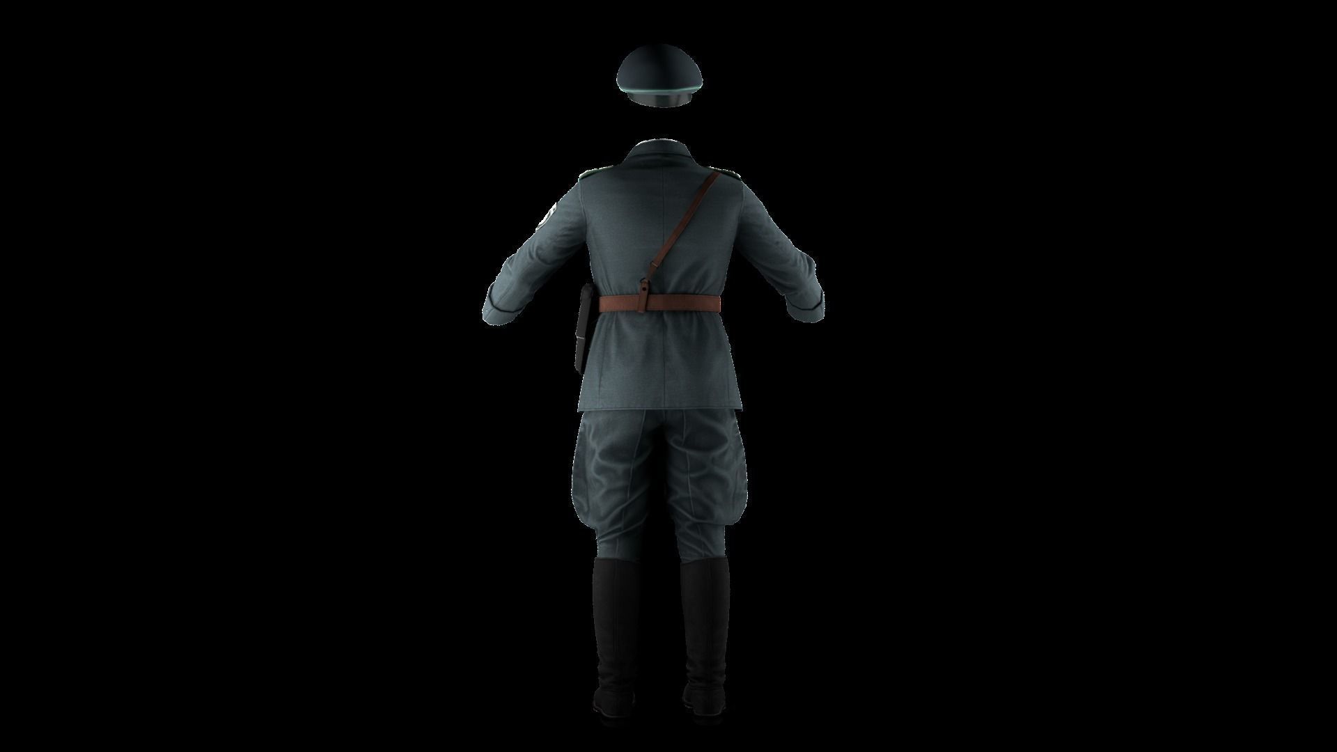 3D model Police Uniform Low Poly VR / AR / low-poly | CGTrader