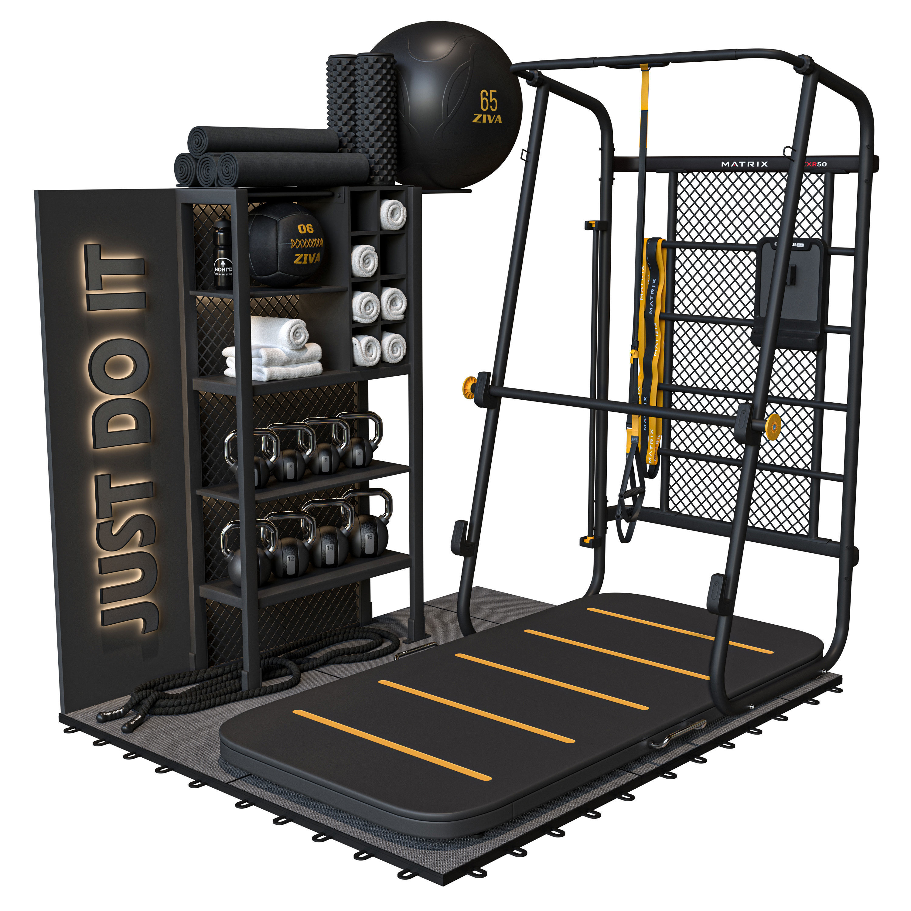 Matrix Gym Equipment 3D model | CGTrader