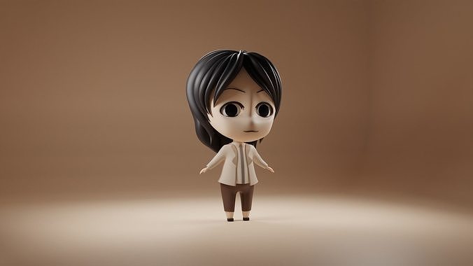 3D model Chibi Model of girl VR / AR / low-poly | CGTrader