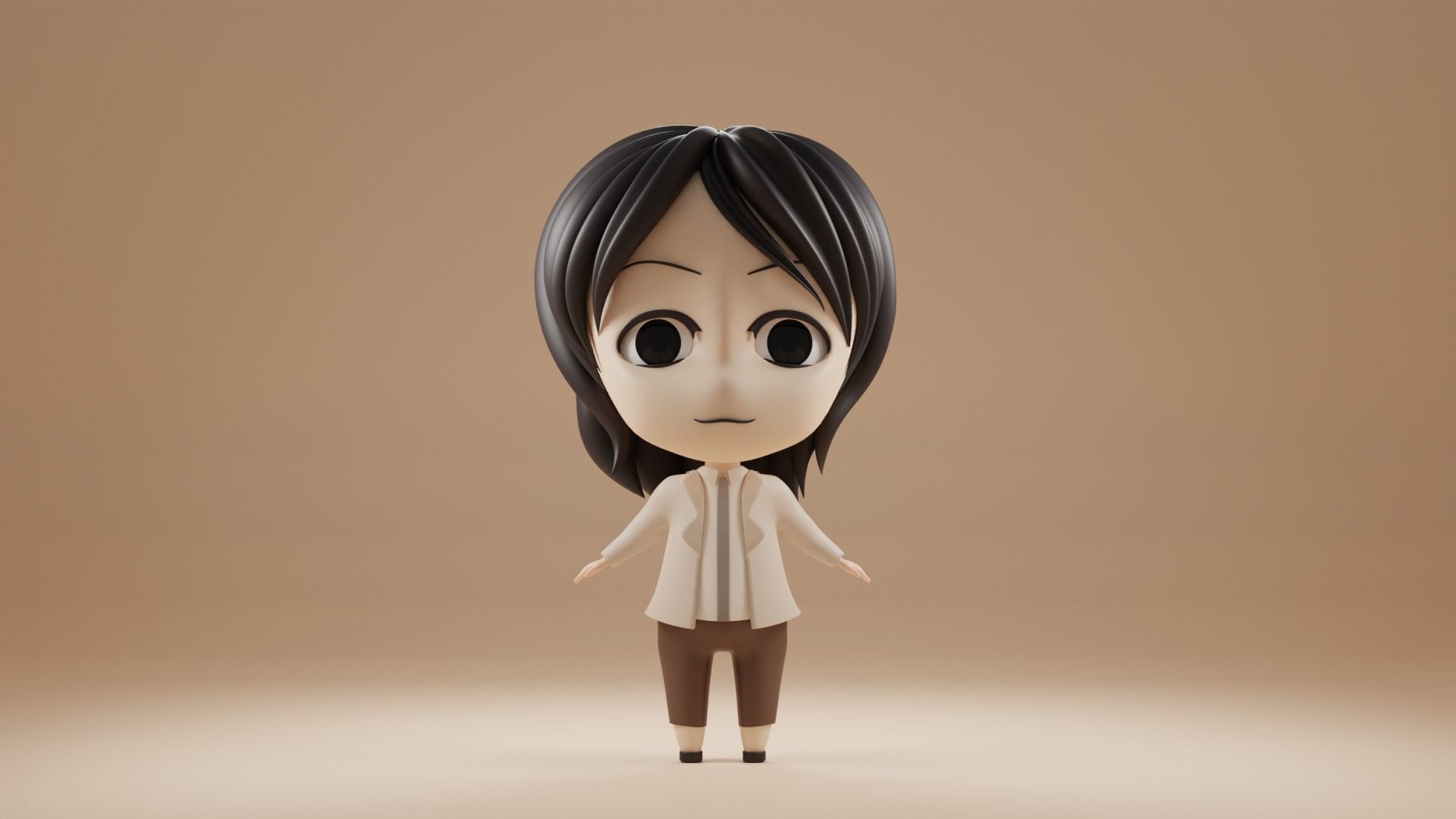 3D model Chibi Model of girl VR / AR / low-poly | CGTrader