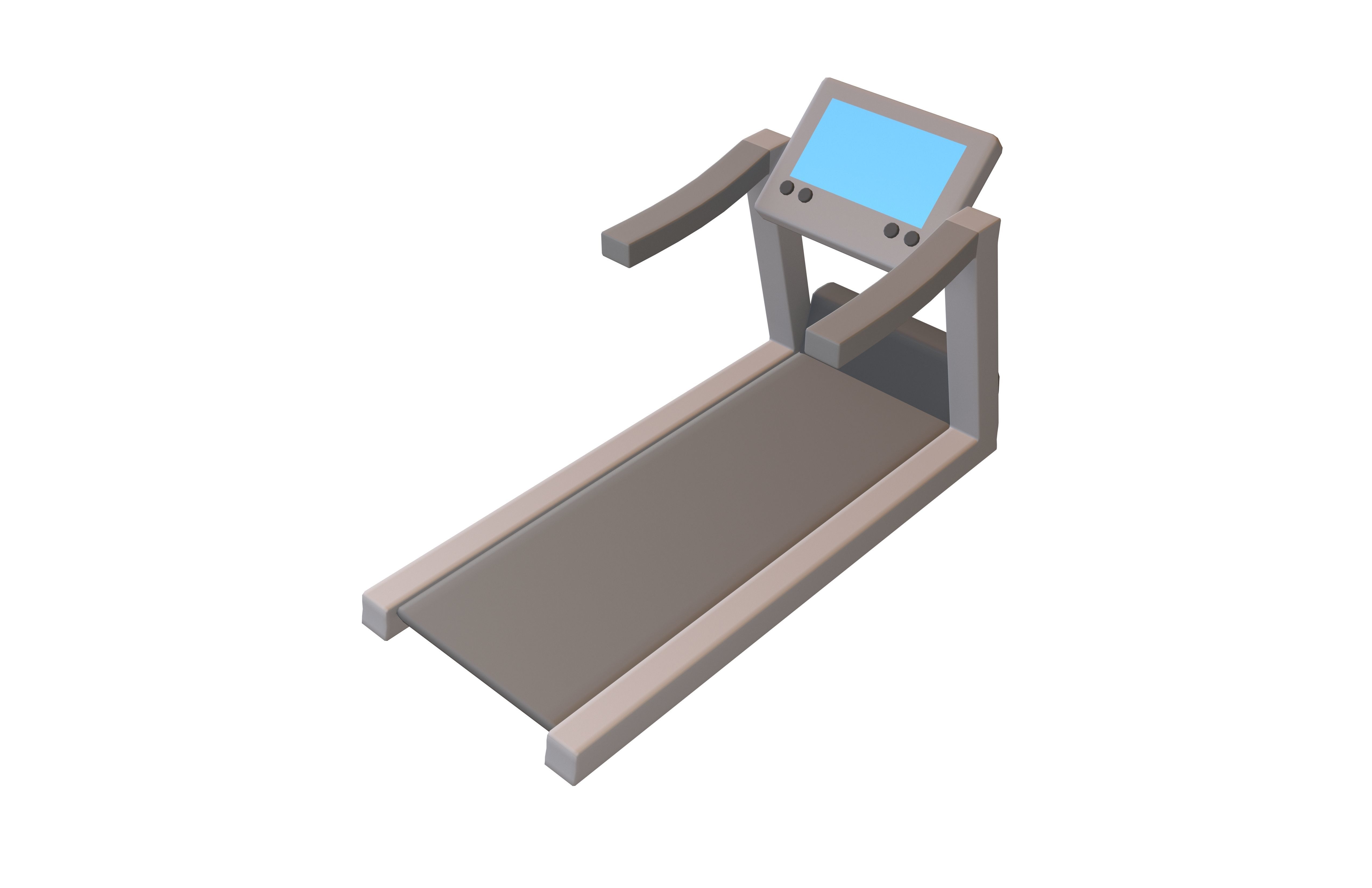 3D model Cartoon Treadmill v1 001 VR / AR / low-poly | CGTrader