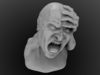 ANGRY MAN SCREAMING 3D model 3D printable | CGTrader
