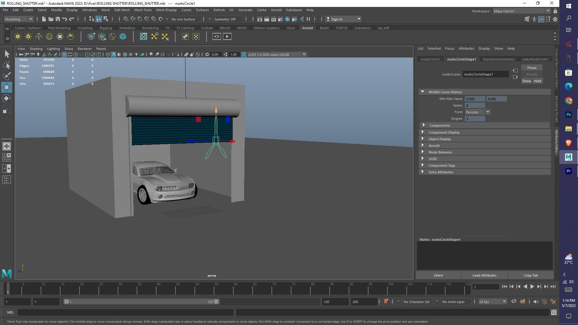 rolling shutter rigg free 3D model rigged | CGTrader