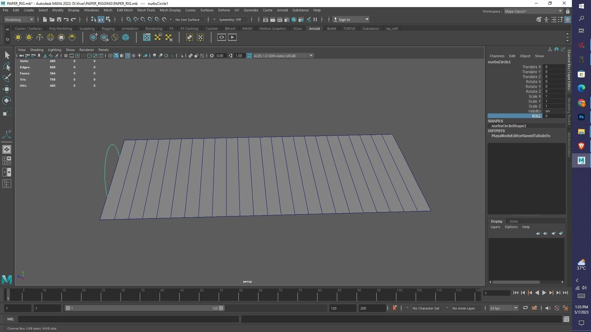 paper rigg free 3D model rigged | CGTrader