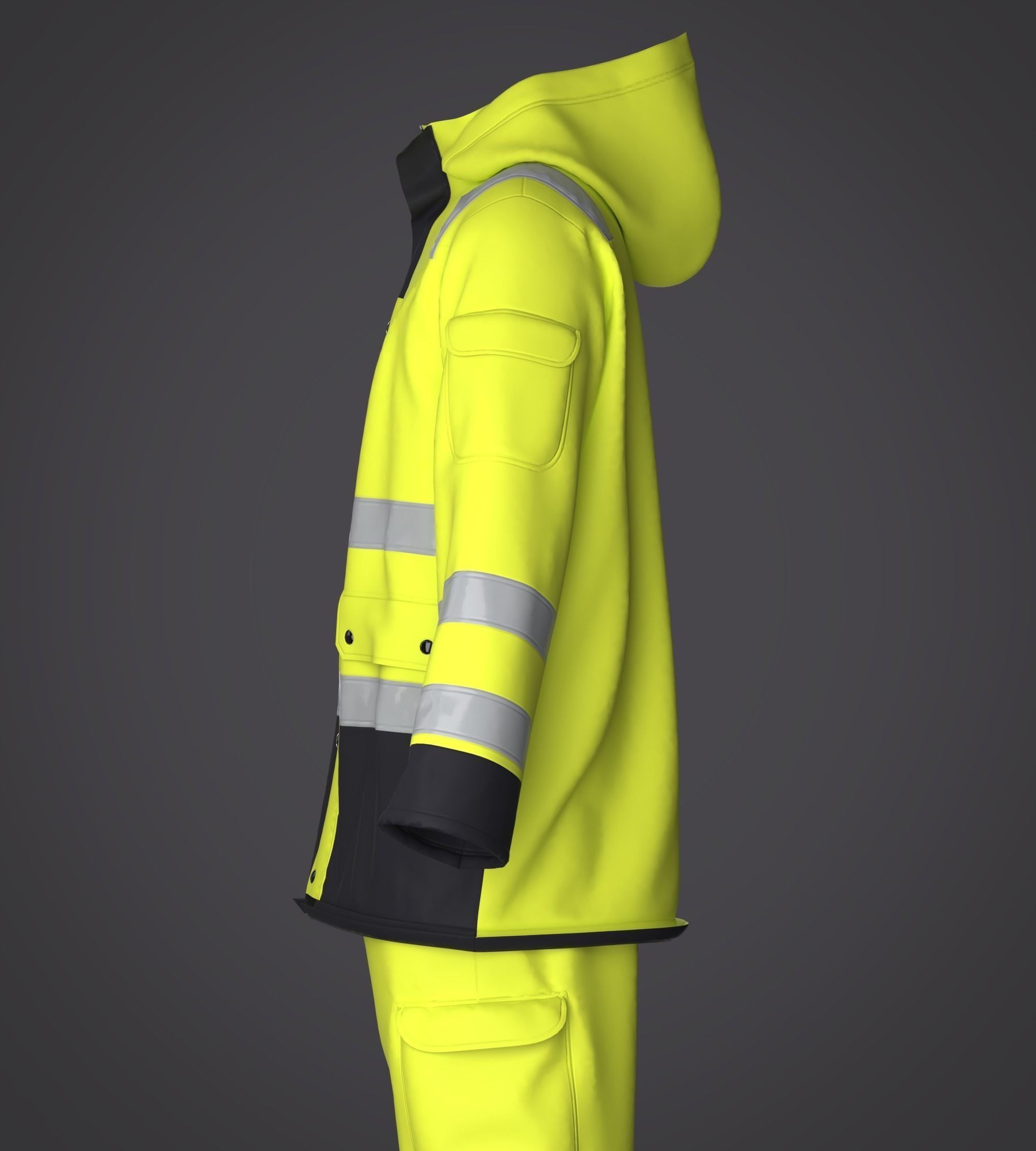 3 safetywear CLO3D fbx obg 3D model | CGTrader