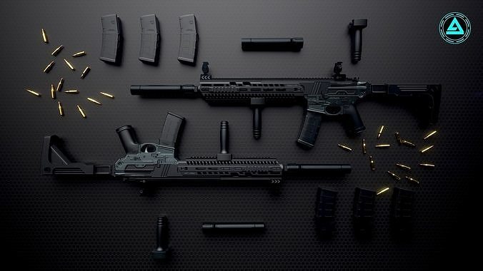 3D model RM 31 Assault Rifle VR / AR / low-poly | CGTrader