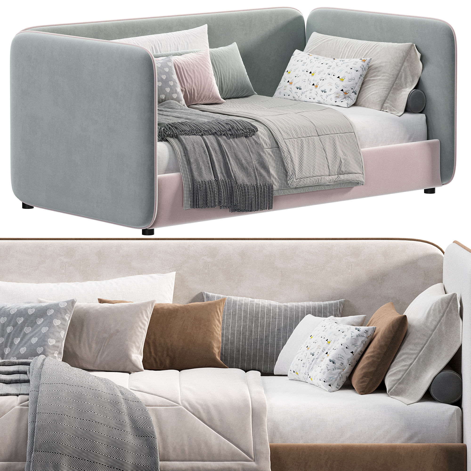 Lolly bed 3D model | CGTrader