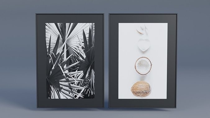 3D model Wall Frame VR / AR / low-poly | CGTrader