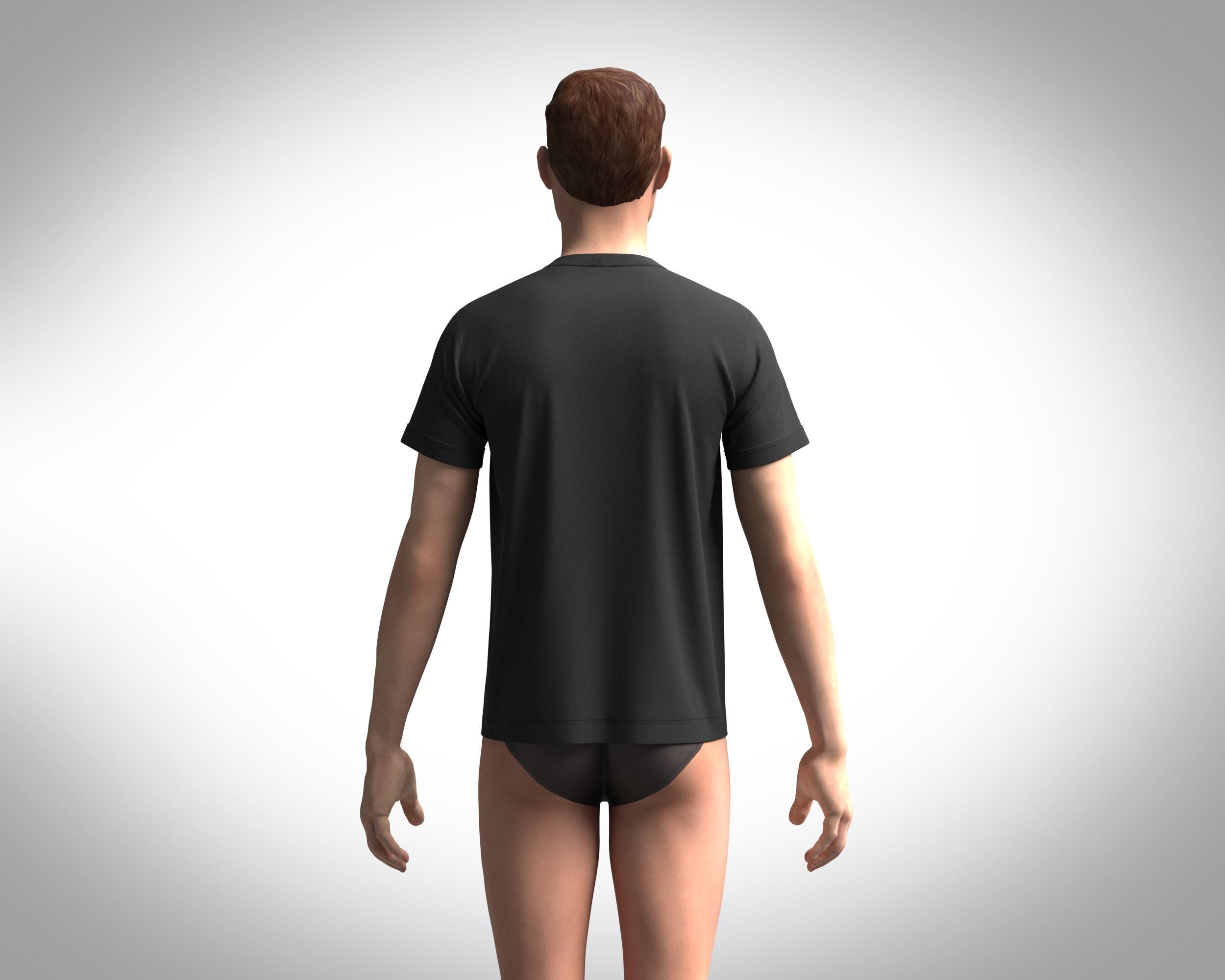 Tommy Hilfiger Black T-Shirt 3D model | CGTrader