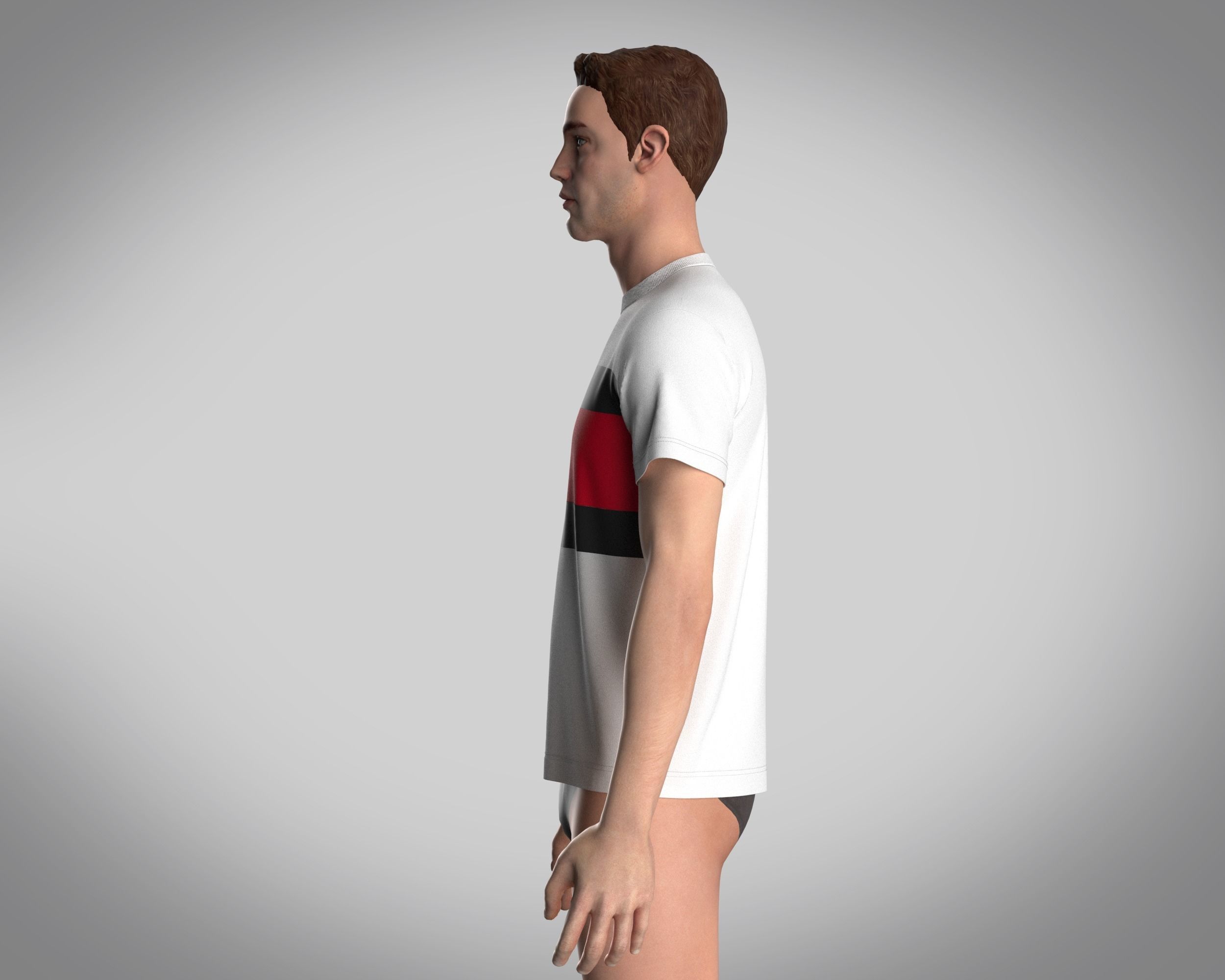 Tommy Hilfiger White T-Shirt 3D model | CGTrader