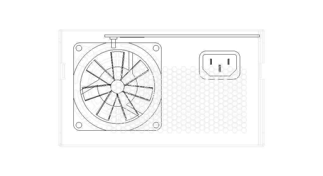 PC Power Supply Case 3D model rigged | CGTrader
