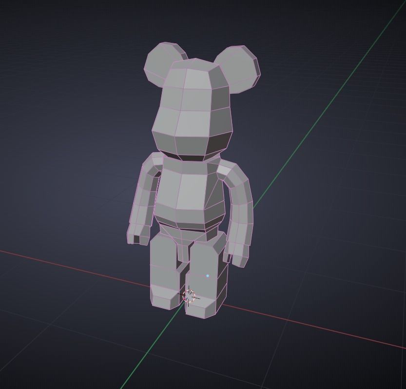 3D model Bearbrick LV for papercraft full VR / AR / low-poly | CGTrader