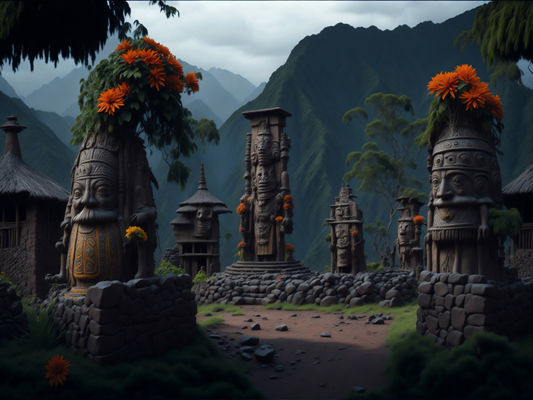 Old Village Image Backdrops Texture | CGTrader