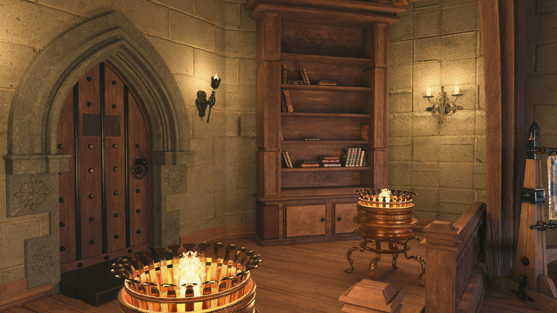 medieval interior 3D model | CGTrader