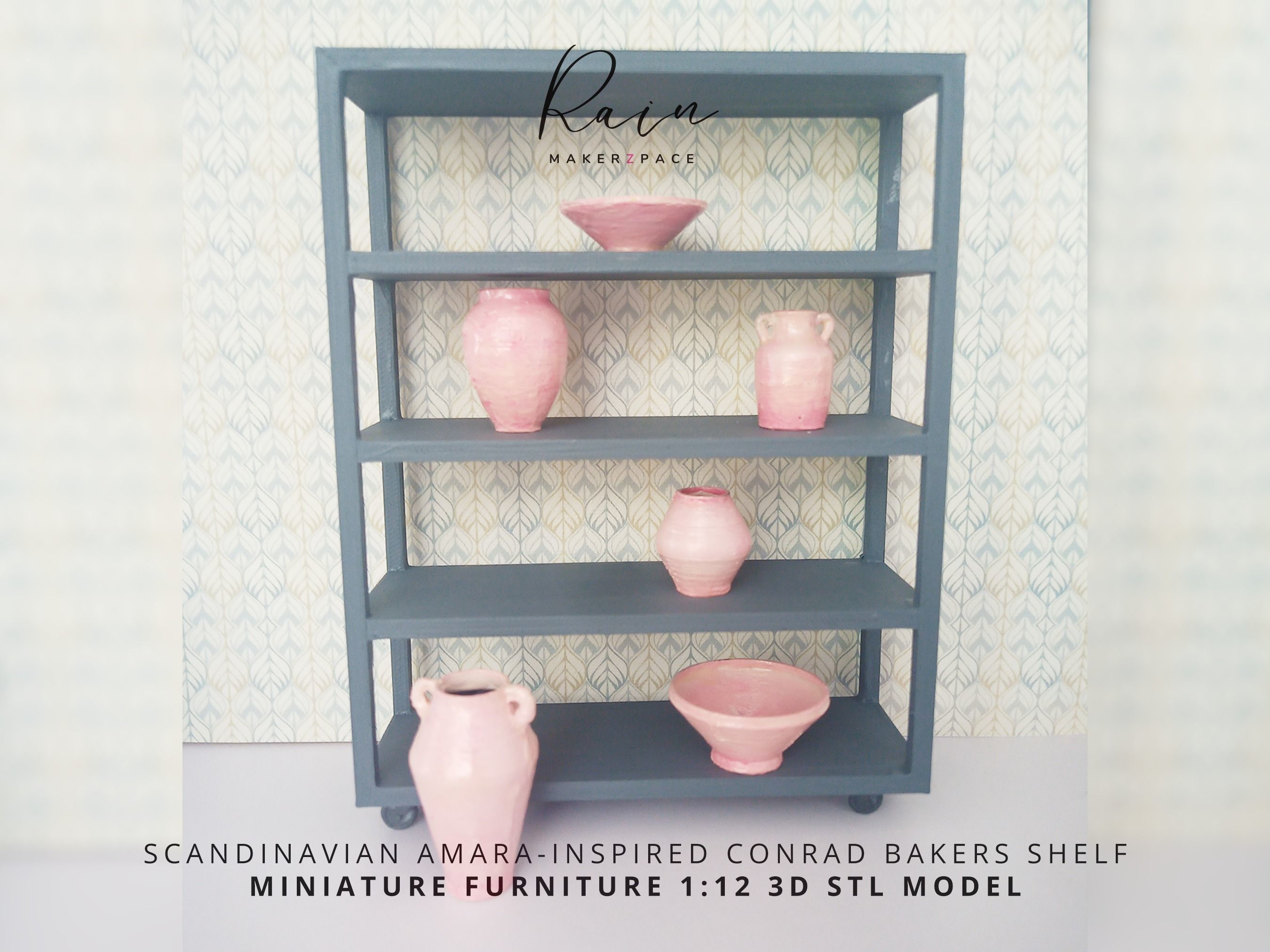 CONRAD BAKERS SHELF MINIATURE BAKERS SHELF MINIATURE BOOKSHELF 3D model ...