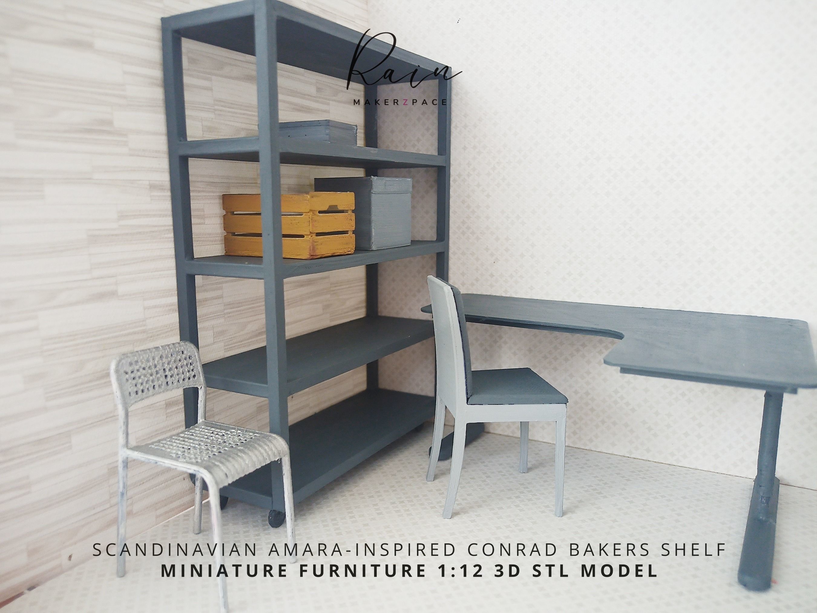 CONRAD BAKERS SHELF MINIATURE BAKERS SHELF MINIATURE BOOKSHELF 3D model ...