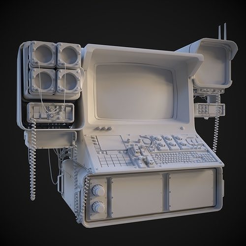 SCI FI RADAR COMPUTER 3D model 3D printable | CGTrader