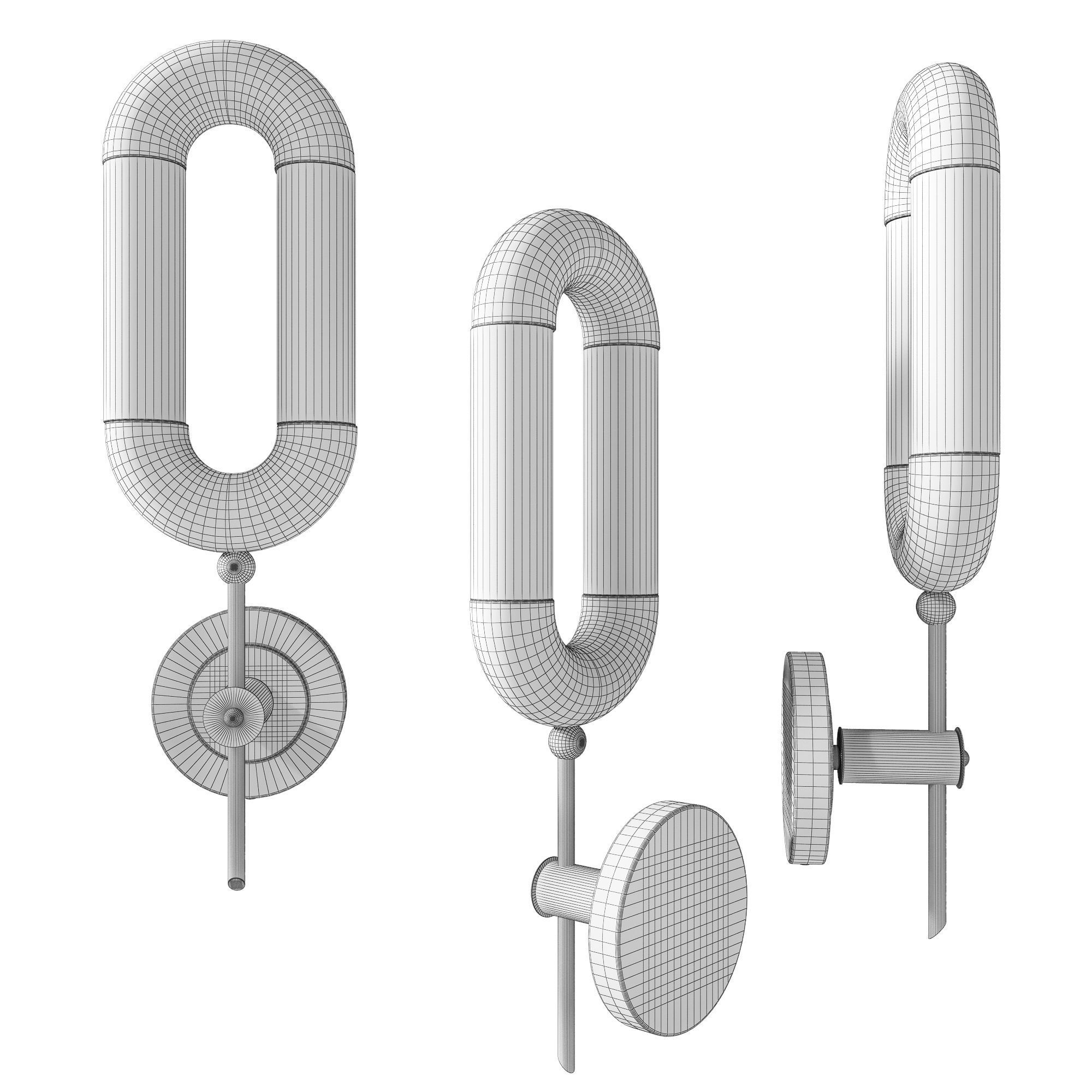 U-shaped wall light 3D model | CGTrader