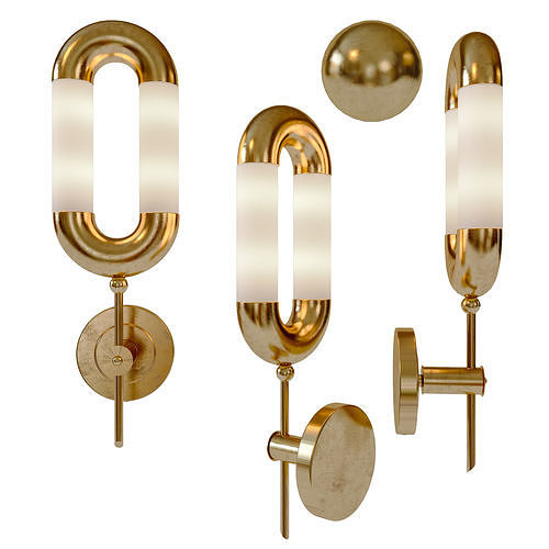 U-shaped wall light 3D model | CGTrader