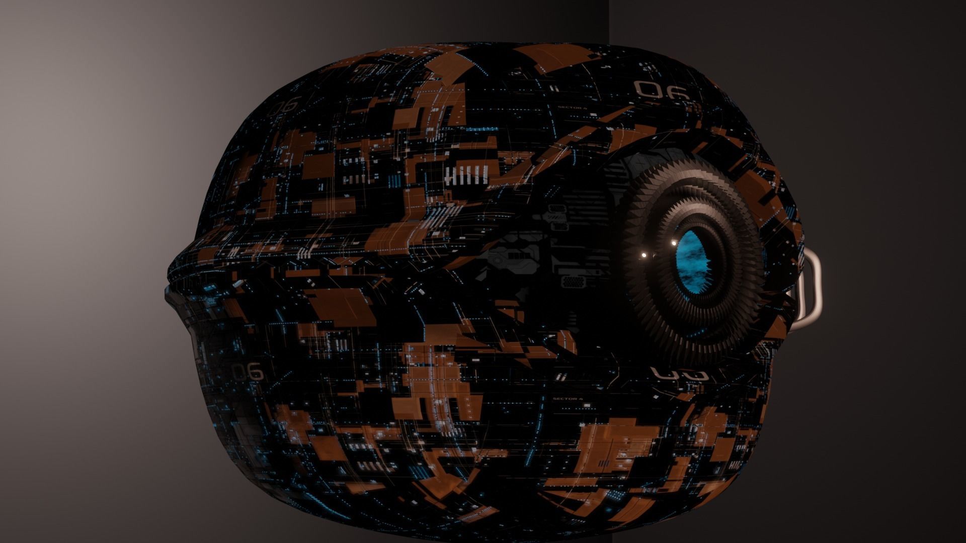 Sci-Fi Drone Orb-06 3D model | CGTrader