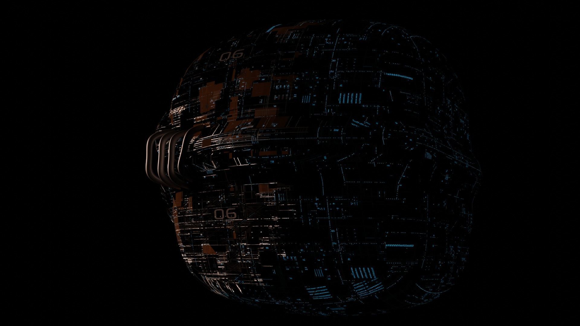 Sci-Fi Drone Orb-06 3D model | CGTrader