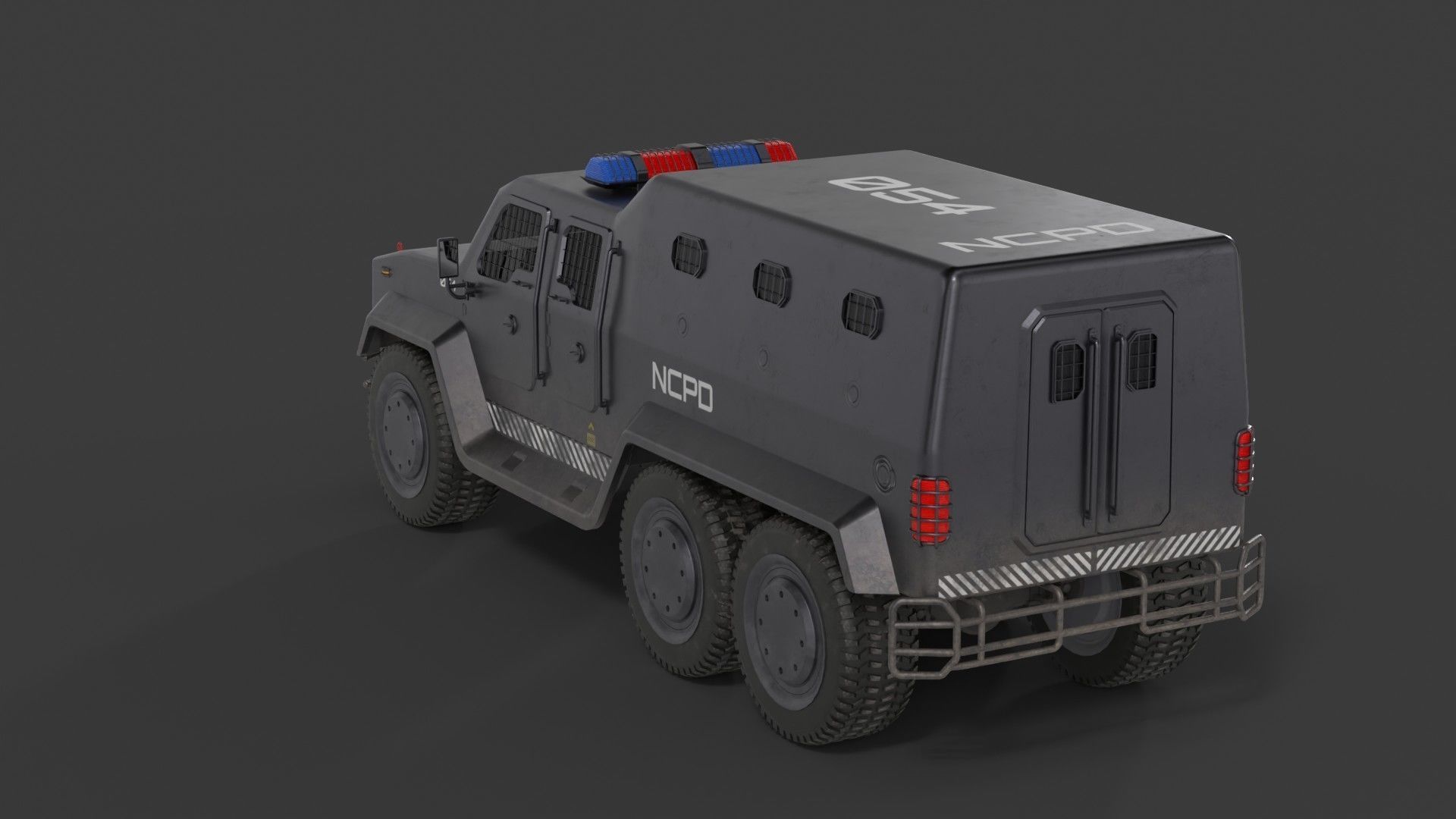 Police APC 3D model | CGTrader