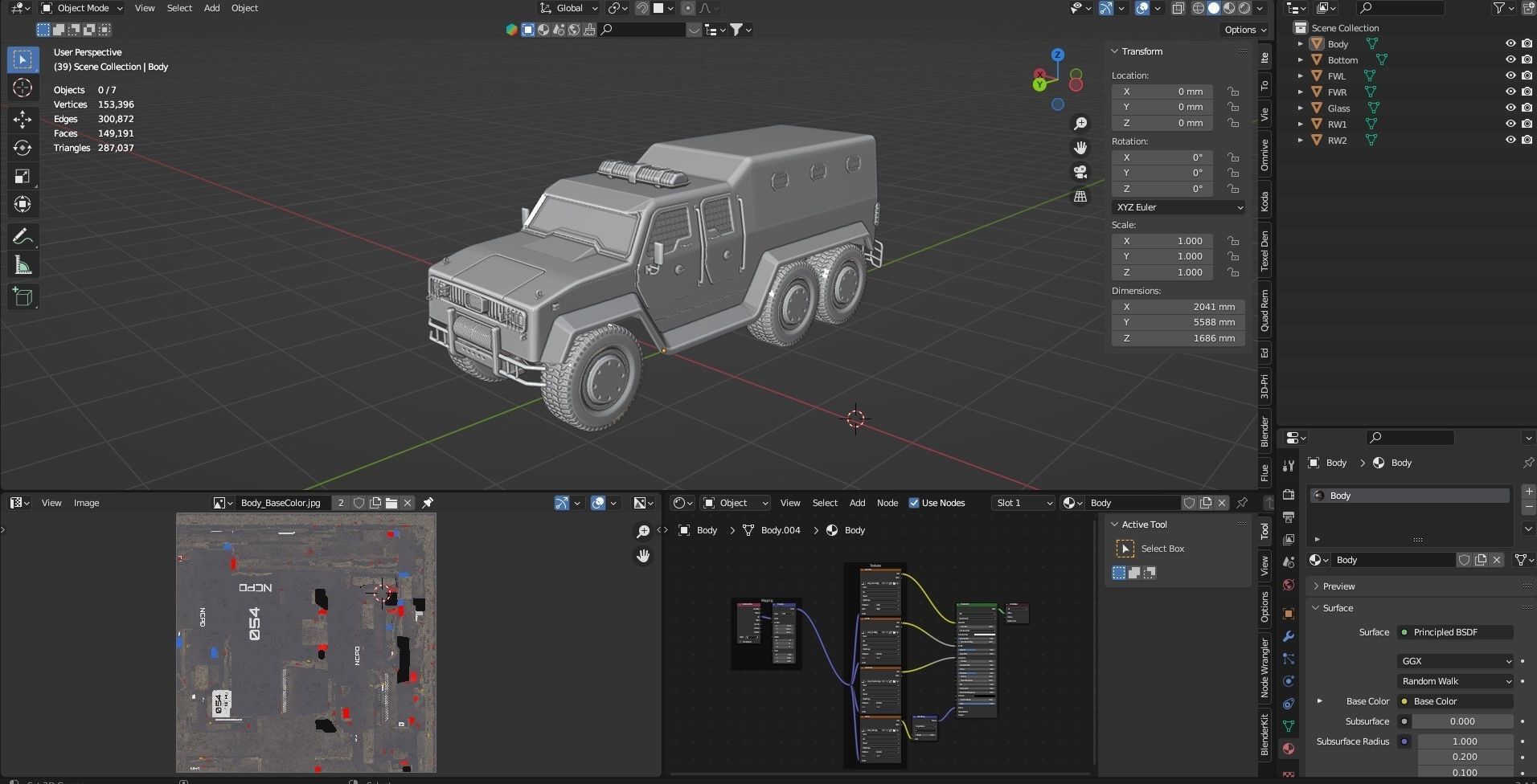 Police APC 3D model | CGTrader